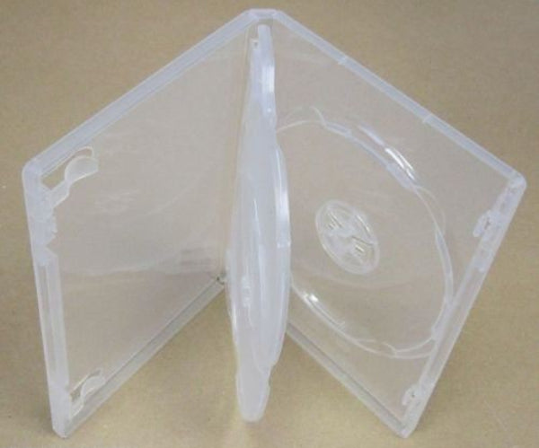 PREMIUM 10 x Triple Clear DVD Case DVD Covers w/ Clear Outer Wrap 14mm ...