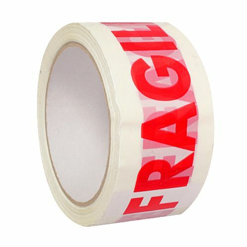 12x Fragile Packaging Tape 75m x 48mm - RED WHITE - Packing Tape – www ...